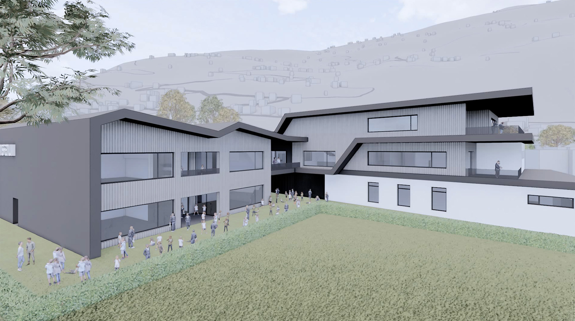 Volksschule Ramsau,Entwurf & Visualisierung - bZWOA